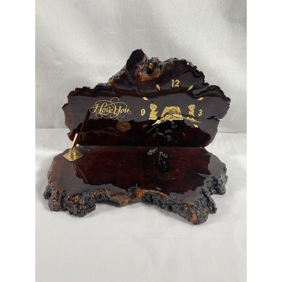 Unbranded | Accents | Vintage Hand Crafted Cut Wood Tree Slab Resin ...